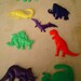 Dinosaur Colorful Fabric Puffs ~ 50 Toy or Craft Supply for Learning ...
