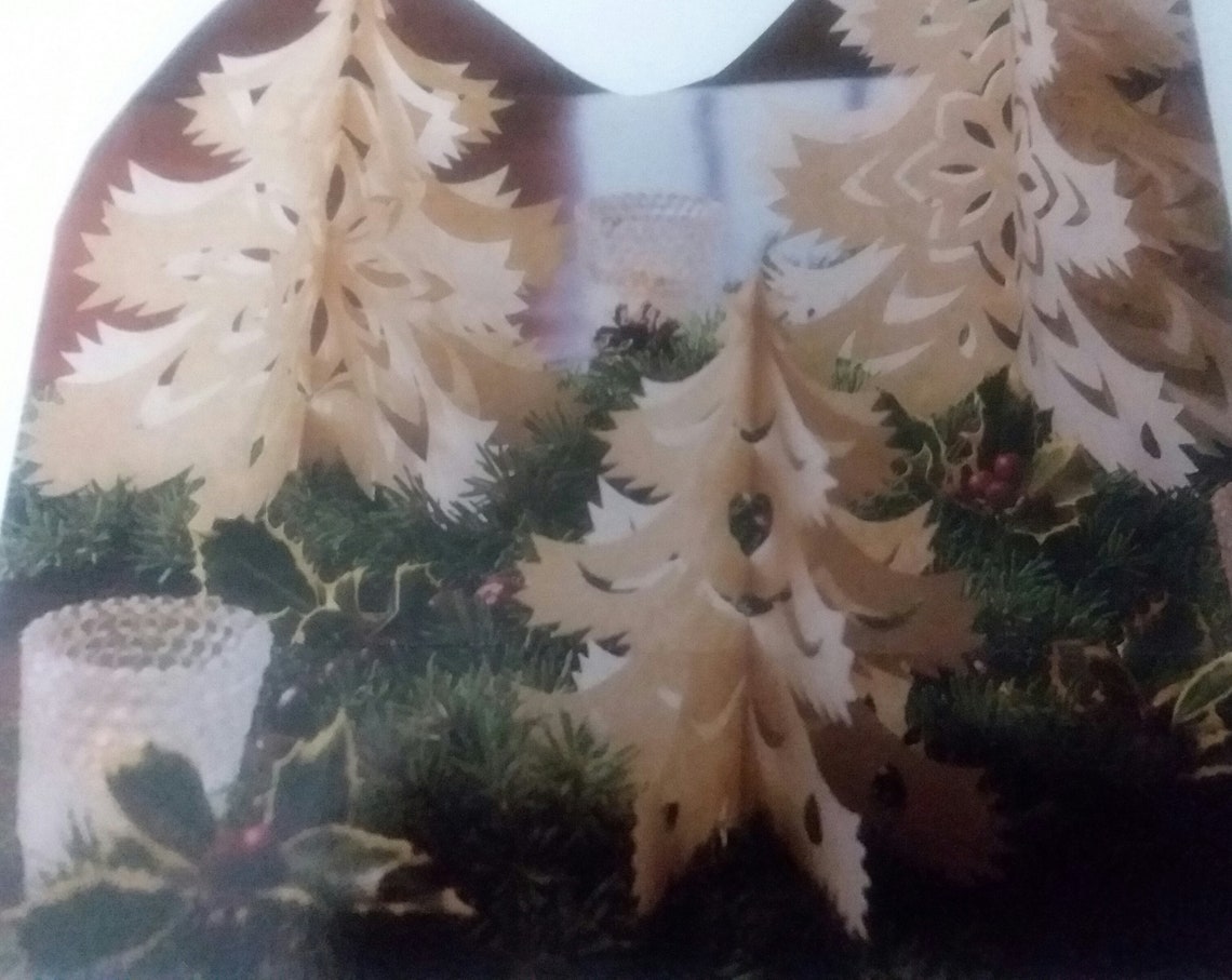 3 Papercut Trees Winter Scherenschnitte Trees 3 Paper | Etsy