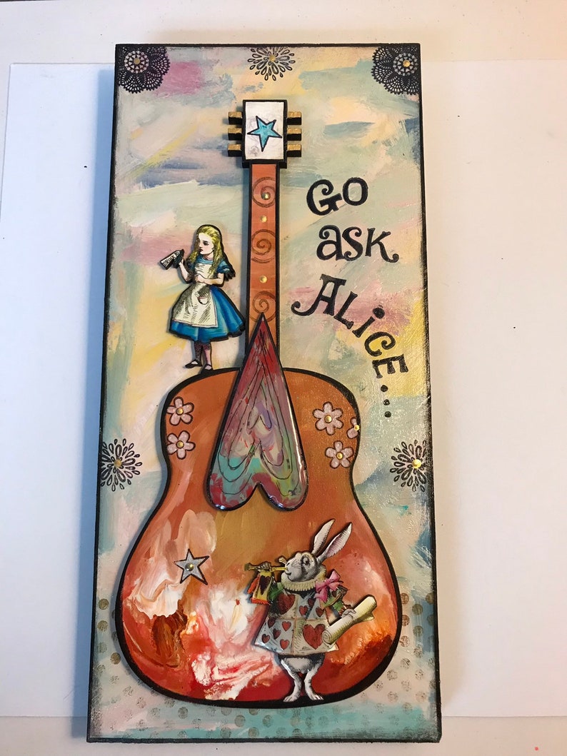 Go Ask Alice White Rabbit Jefferson Airplane Music | Etsy