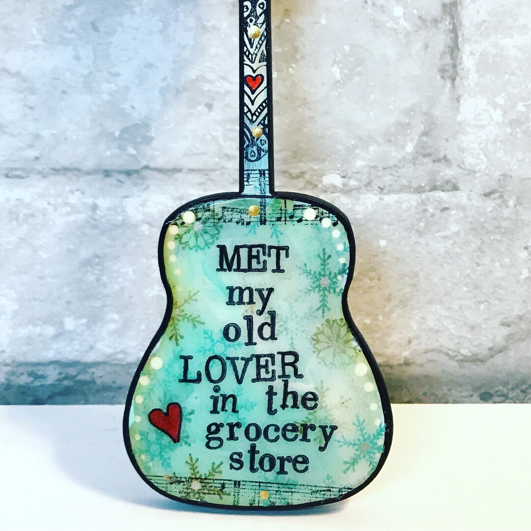 Same Old Lang Syne, Auld Lang Syne, Met My Old Lover, Guitar Ornament ...