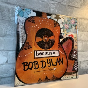 BOB DYLAN, Why Because, 12x12, Album Cover Art Print, Mixed Media, Gift ...