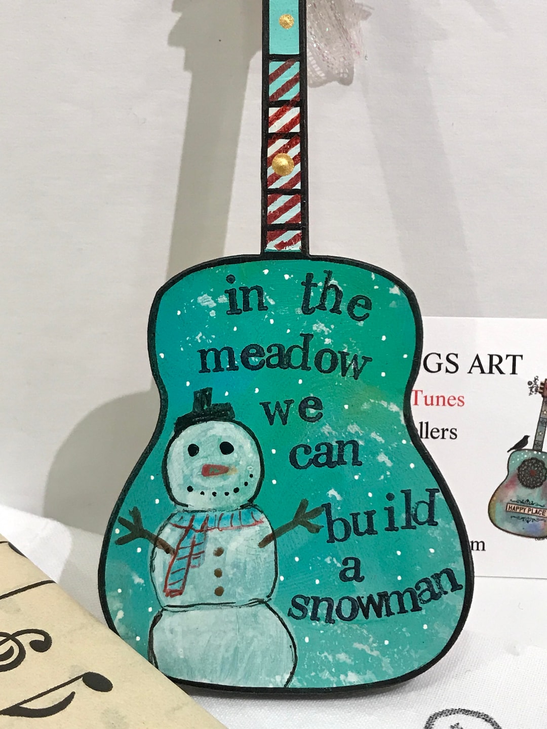 Winter Wonderland, Frosty the Snowman, Guitar, Ornament, Stocking ...