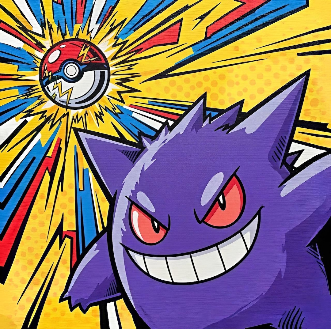 Pokémon Art Prints - Gengar Art - Pokémon Pop Art - Gengar Art for Sale ...