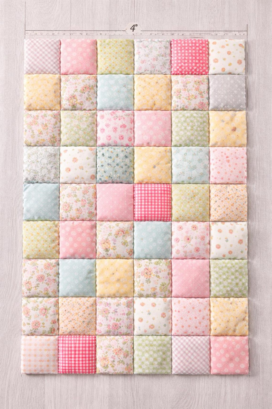 Puff Quilt Sewing Pattern | Beginner Friendly Biscuit Blanket (PDF ...