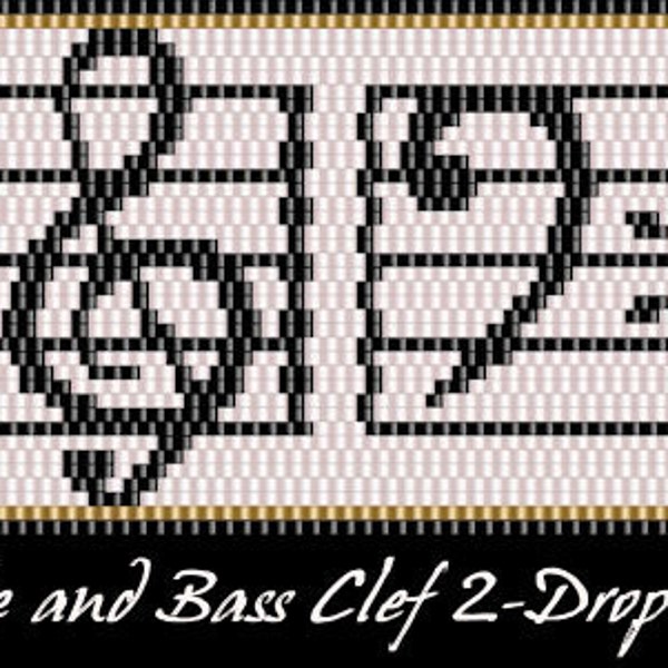 Bass Clef Pattern - Etsy