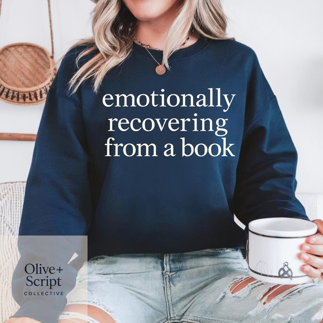 Emotionally Recovering From Book SVG: Book Lover Shirt Design (digital ...