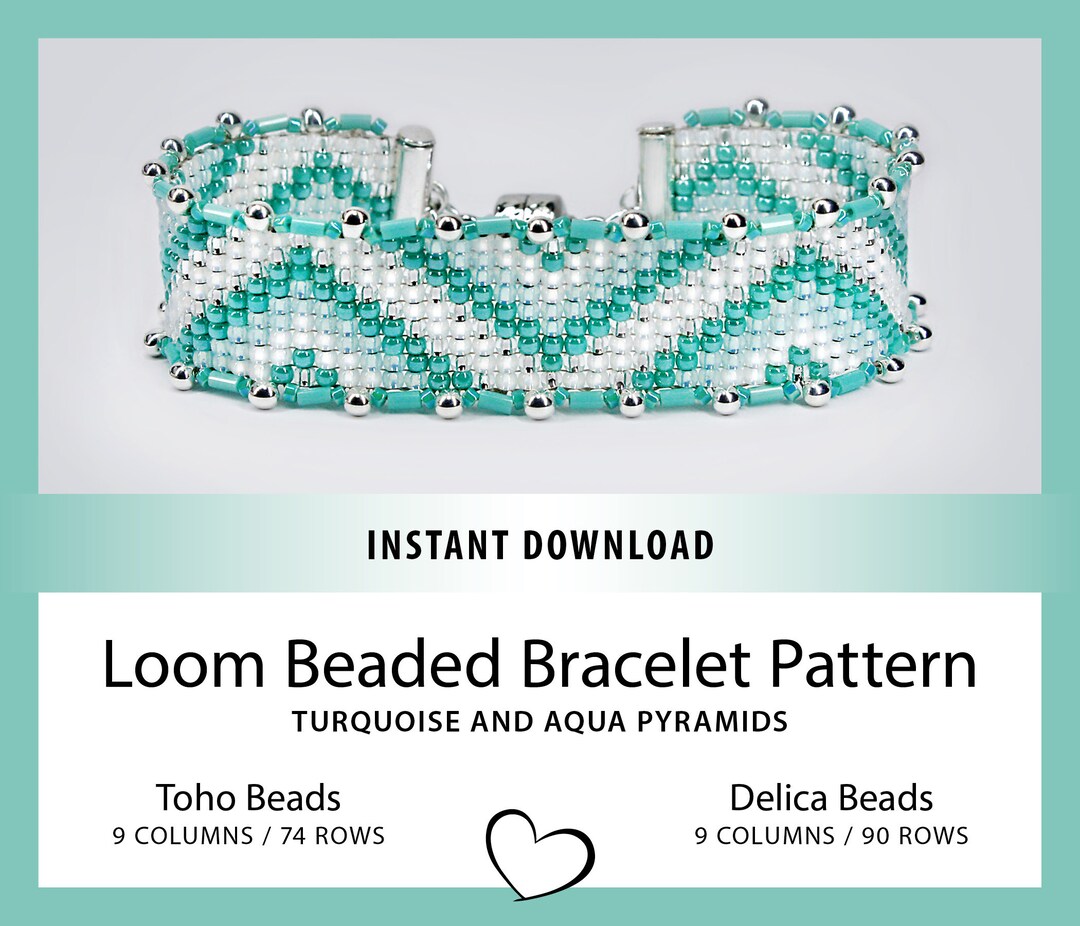 Bead Loom Pattern, Loom Bracelet Pattern, Original Geometric Design ...