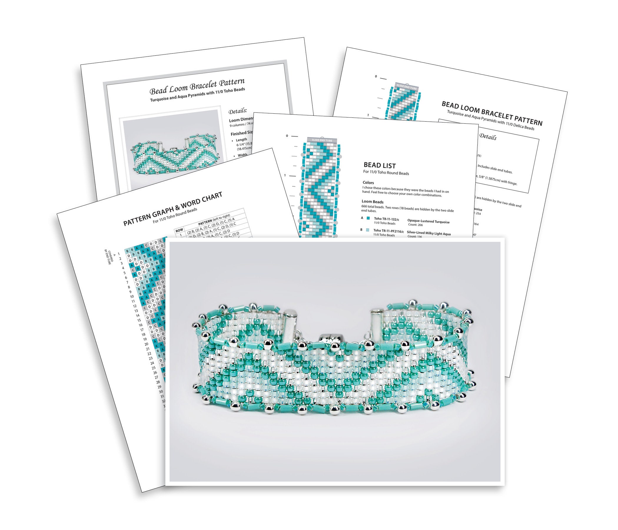 Bead Loom Pattern, Loom Bracelet Pattern, Original Geometric Design ...