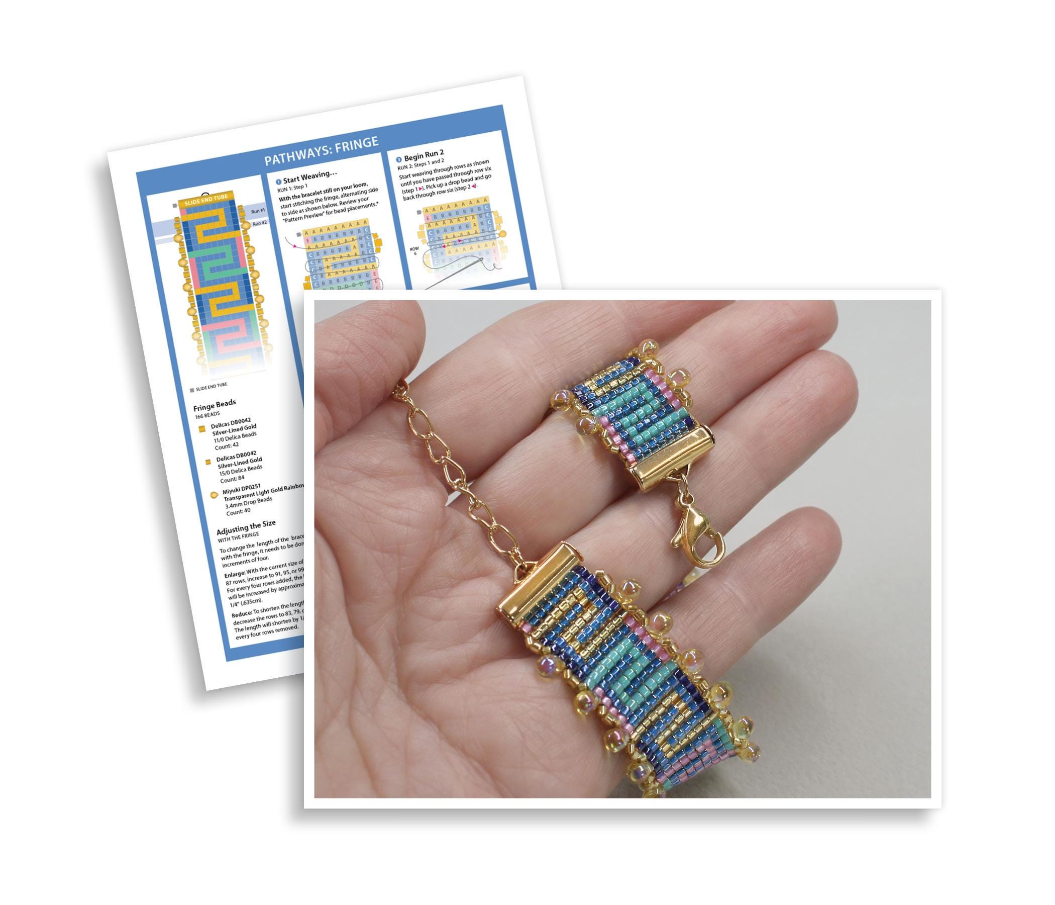 Detailed Fringe Instructions for Pathways Loom Bracelet, Fringe Only - Etsy