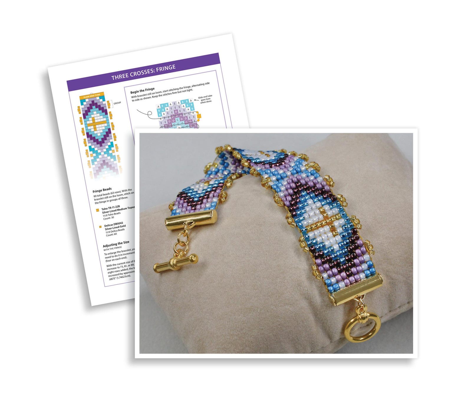 A Printed Copy of the Beaded Loom Pattern for THREE CROSSES. - Etsy