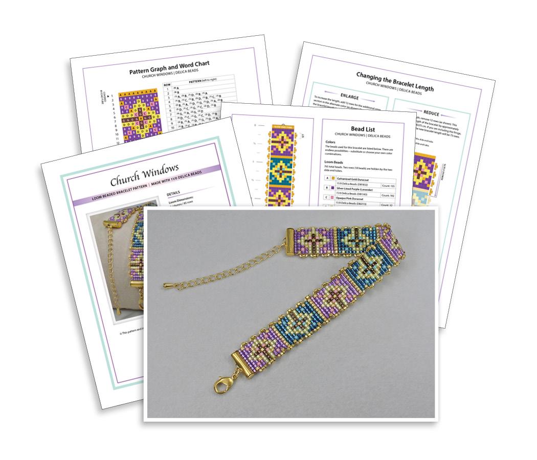 A Printed Copy of the Beaded Loom Pattern And/or the Fringe ...