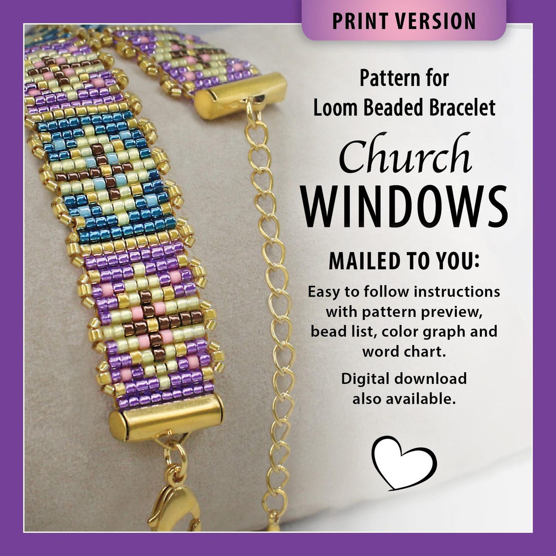 A Printed Copy of the Beaded Loom Pattern And/or the Fringe ...