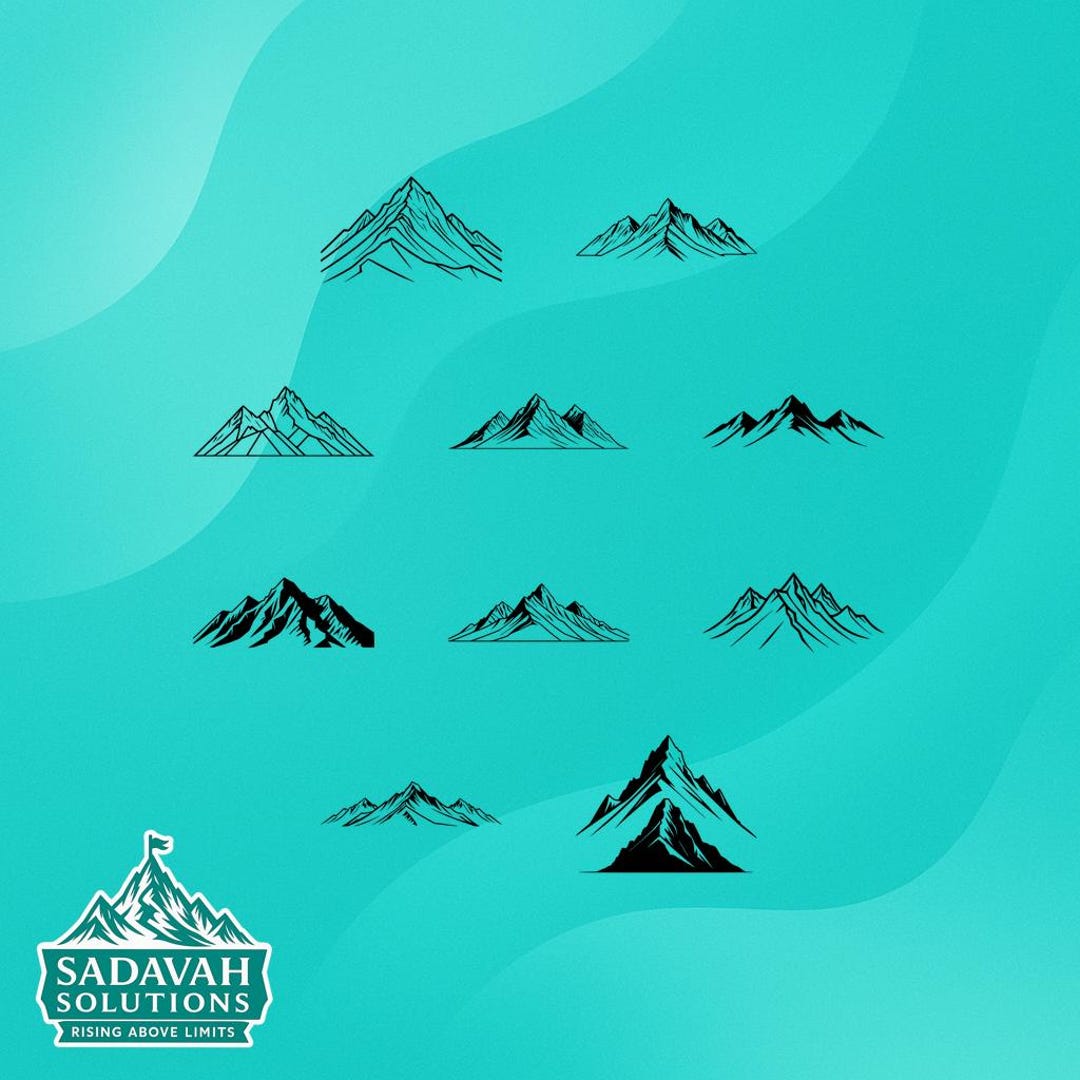 Mountain Peak | SVG DXF EPS + Png | Instant Download - Etsy