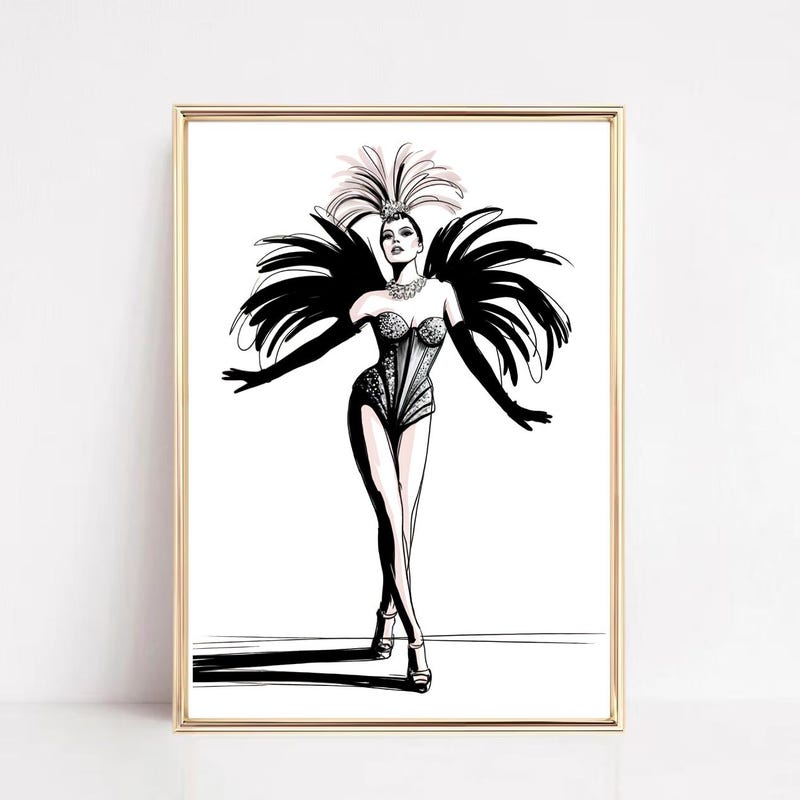Vegas Poster Burlesque - Etsy