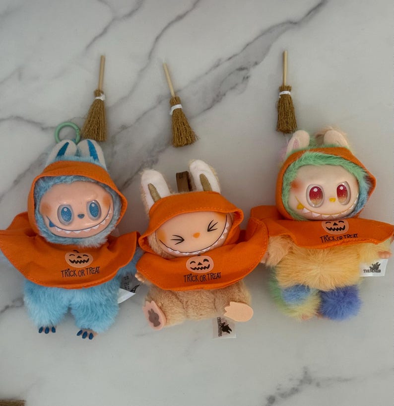 Labubu Hallowen Orange Cape-labubu Set-labubu Halloween Outfit-the ...