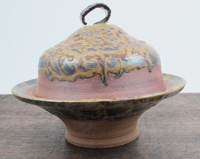 Ceramic Candy Dish in Rustic Brown - Etsy