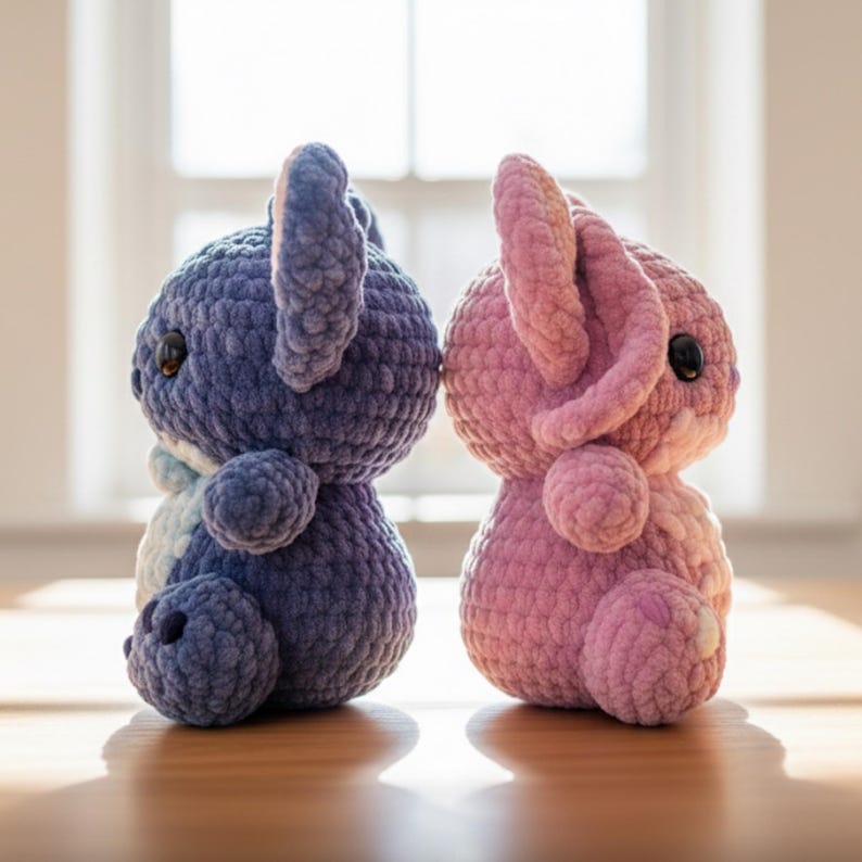 Stitch and Angel Crochet Pattern, Amigurumi Stitch and Angel Crochet ...
