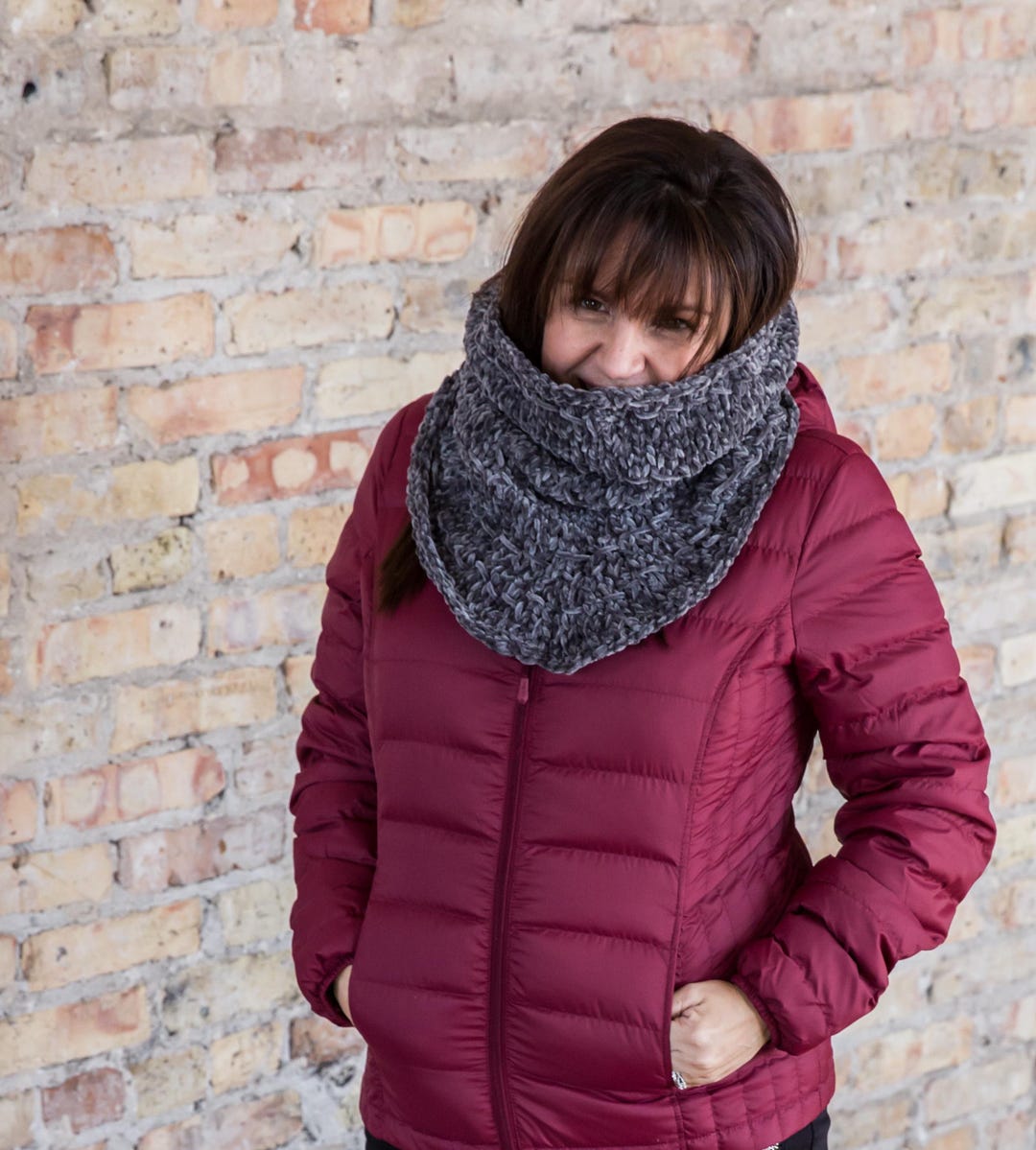 Denver Knit Cowl Pattern - Easy Worsted Weight Yarn Knitting - Etsy