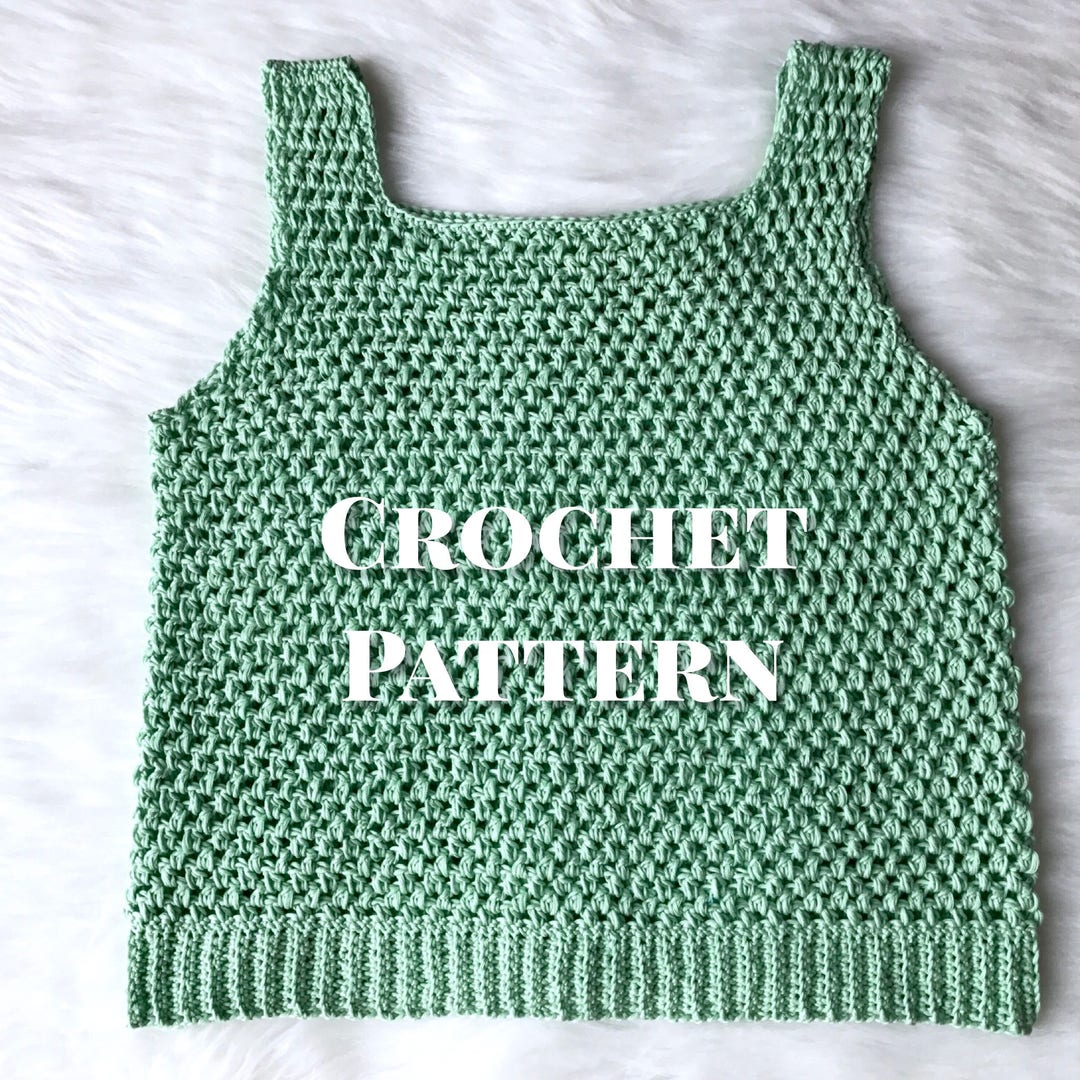 Crochet Boho Tank Top Pattern PDF | Advanced Beginner Sleeveless Top ...
