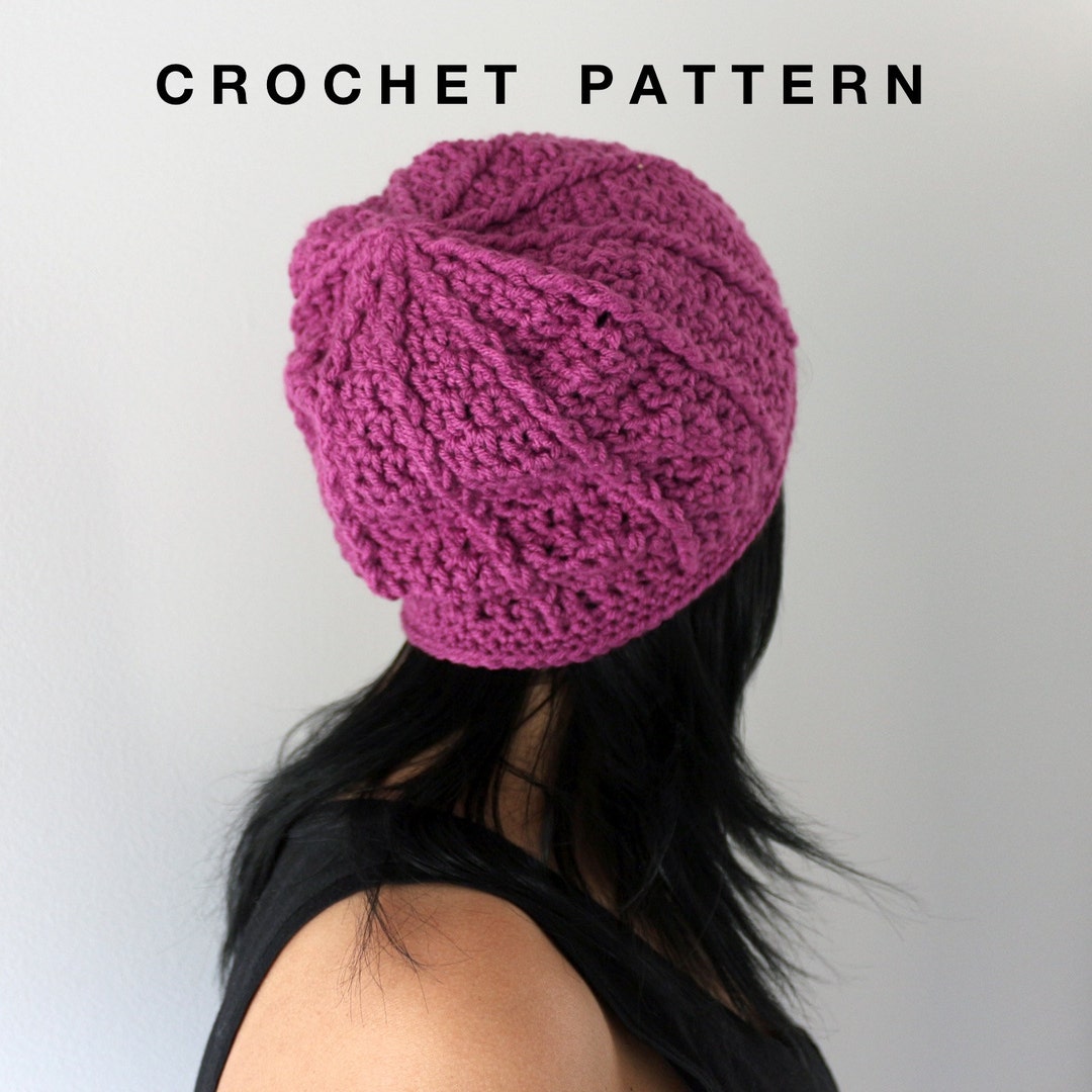Spider Web Beanie: Intermediate Crochet Pattern, Worsted Yarn Hat - Etsy