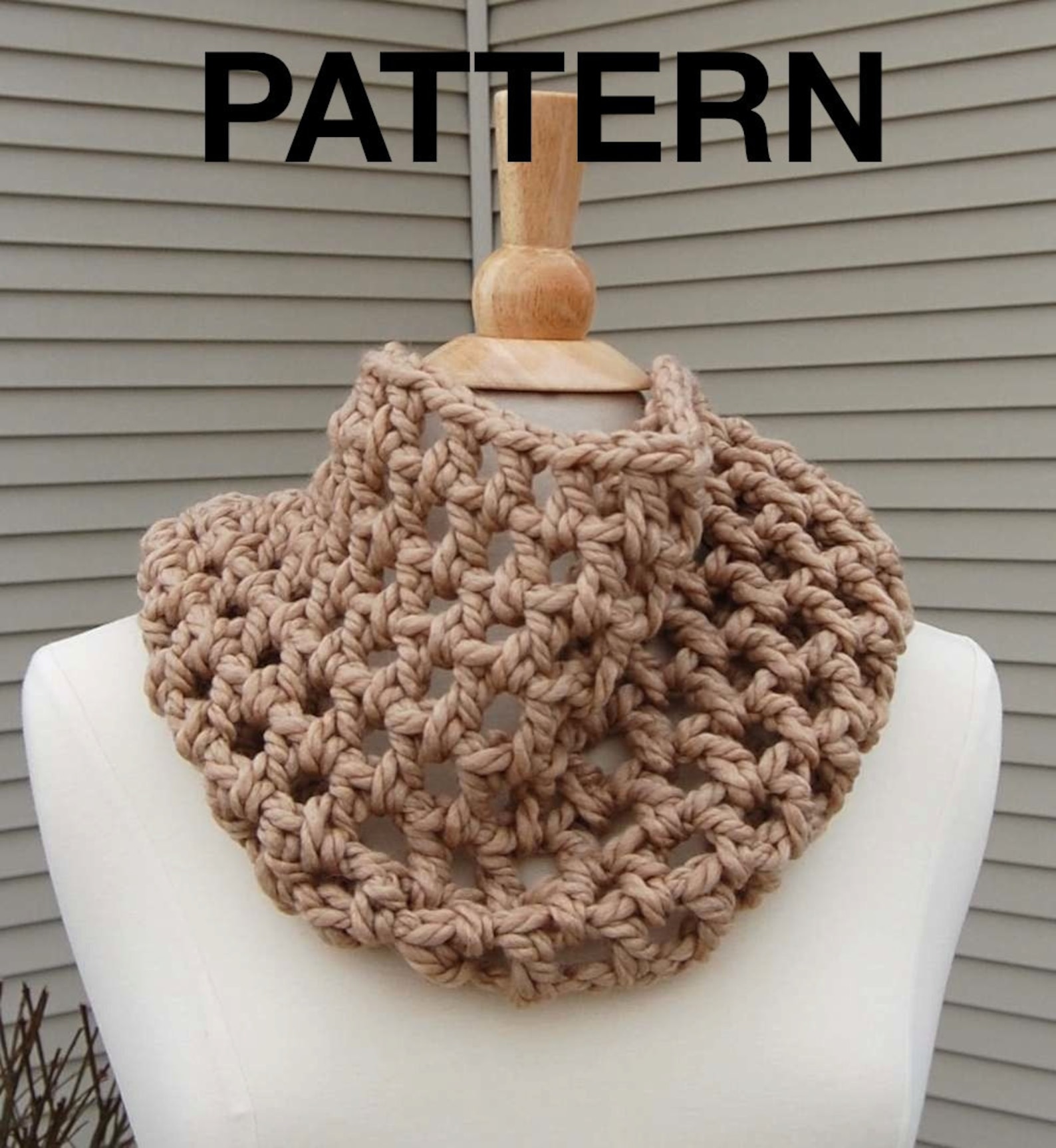 Crochet Cowl Pattern Easy Cowl Crochet Pattern PDF Download | Etsy