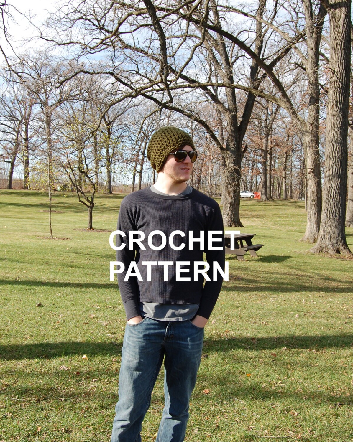 Men's Brimless Crochet Hat Pattern Super Easy Crochet Hat - Etsy