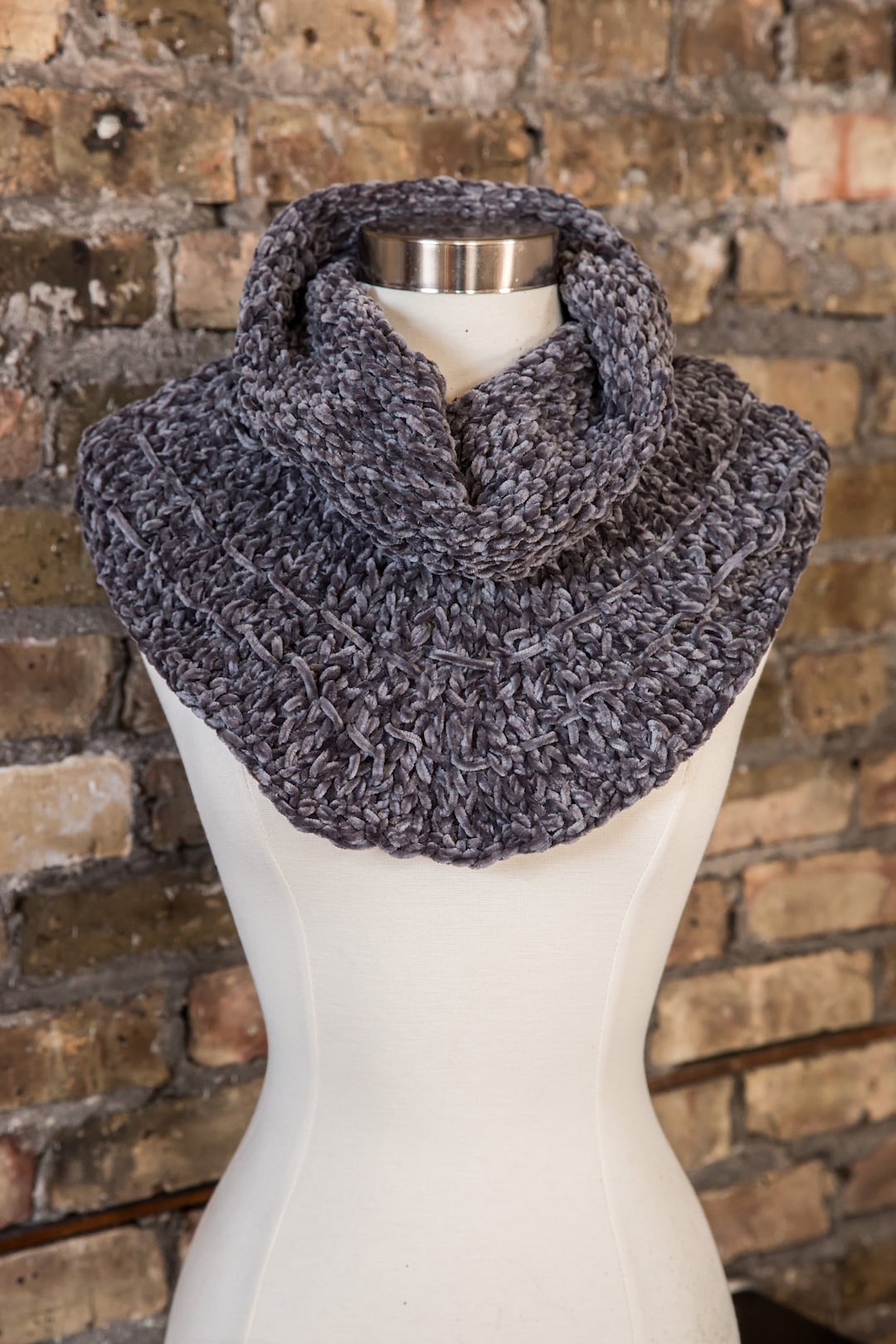 Denver Knit Cowl Pattern Easy Worsted Weight Yarn Knitting - Etsy