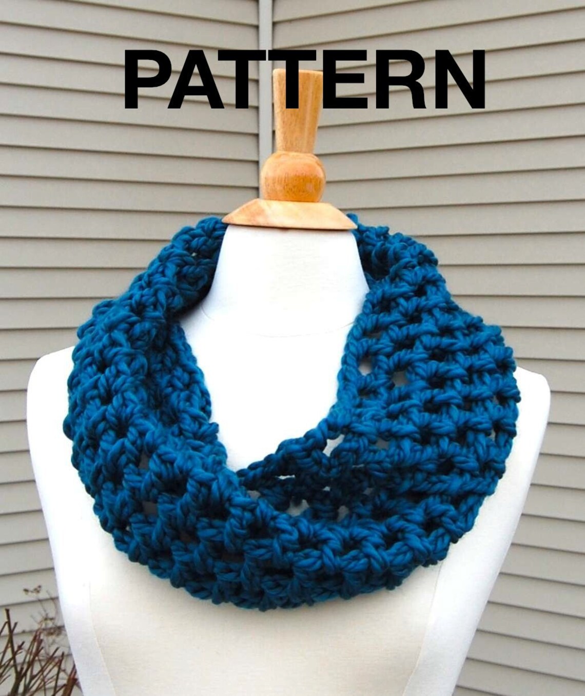 Crochet Cowl Pattern Easy Cowl Crochet Pattern PDF Download - Etsy