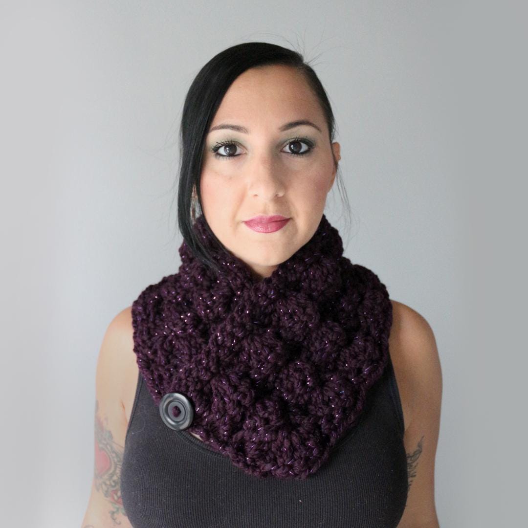 Snow Bunny Scarfie Crochet Pattern | Bulky Yarn - Beginner Scarf ...