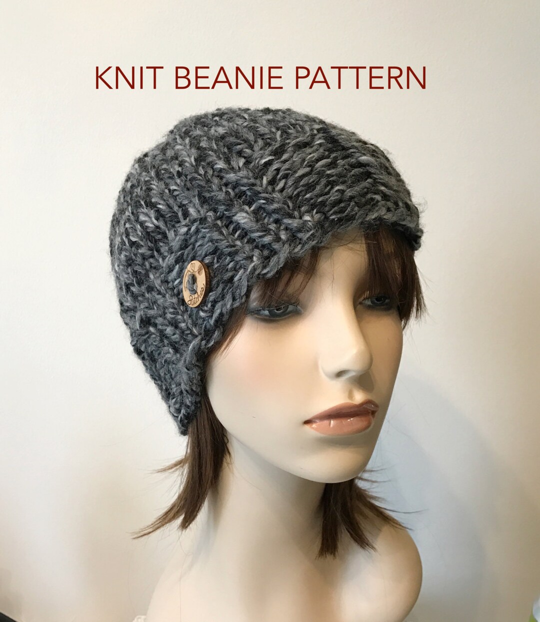Oslo Beanie Easy Knitting Pattern Bulky Yarn DIY Beginner Knit Hat - Etsy