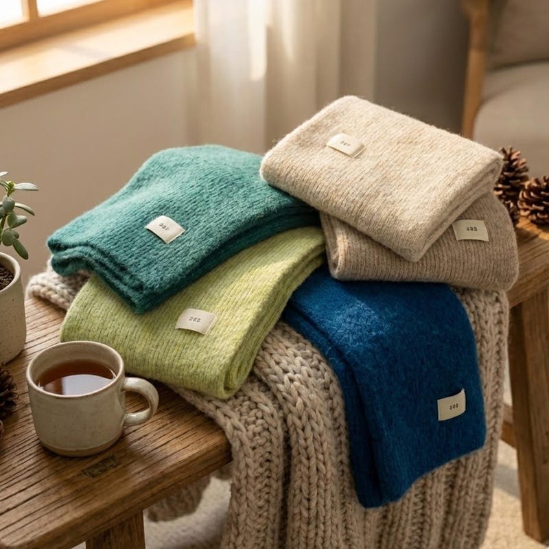 Womens Winter Knit Scarf - Etsy UK