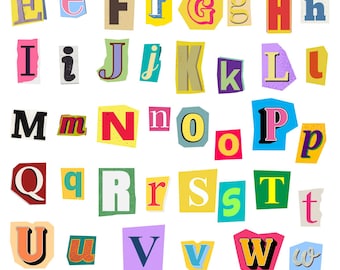 Magazine Scrapbook Letters – Cut and Paste Alphabet Printable – Ransom ...