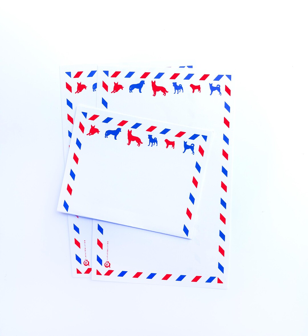 Dog Stationery Set – Air Mail Letter, Envelope (digital Download) - Etsy