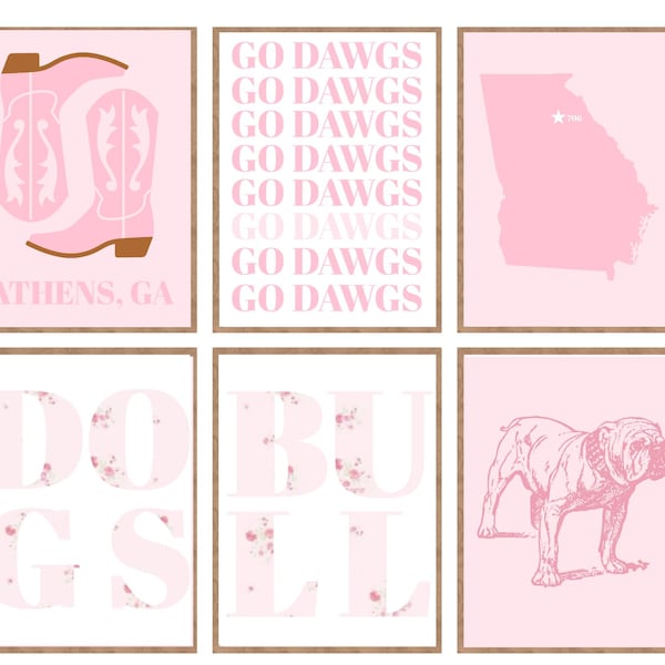 Aesthetic Uga Wall Prints - Etsy