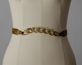 Gold chain belt | Etsy