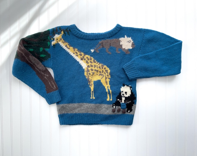 1980’s Eagle Eye Hand Knit Folk Art Cottage Core Wool Sweater - Etsy
