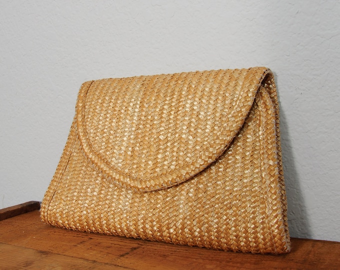 The Au Natural Straw Clutch - Etsy