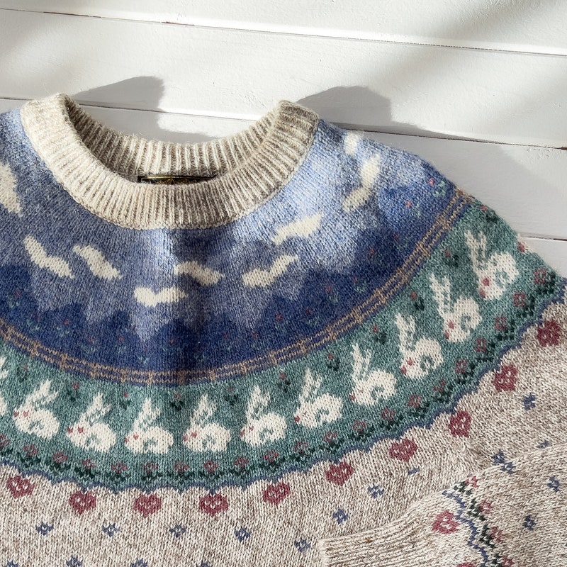 Rabbit Sweater - Etsy
