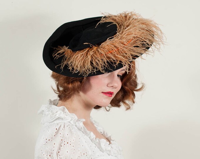 Vintage 1930s Hat / Cartwheel / Peaches - Etsy