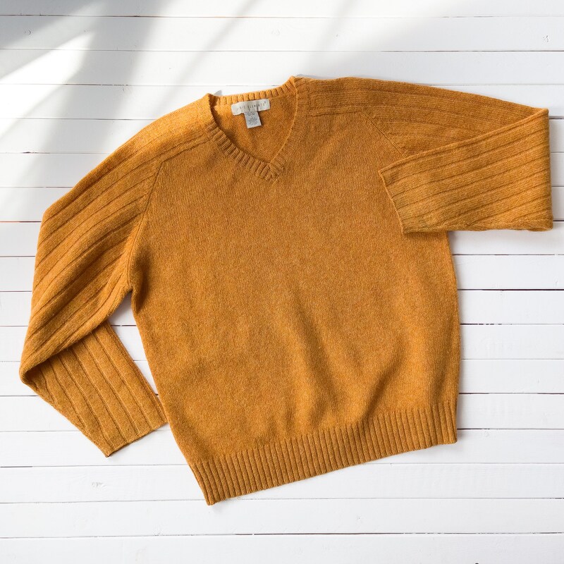Orange Wool Sweater - Etsy