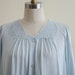 Blue Nylon Robe Silky Blue Housecoat - Etsy