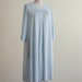 Blue Nylon Robe Silky Blue Housecoat - Etsy