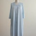 Blue Nylon Robe Silky Blue Housecoat - Etsy