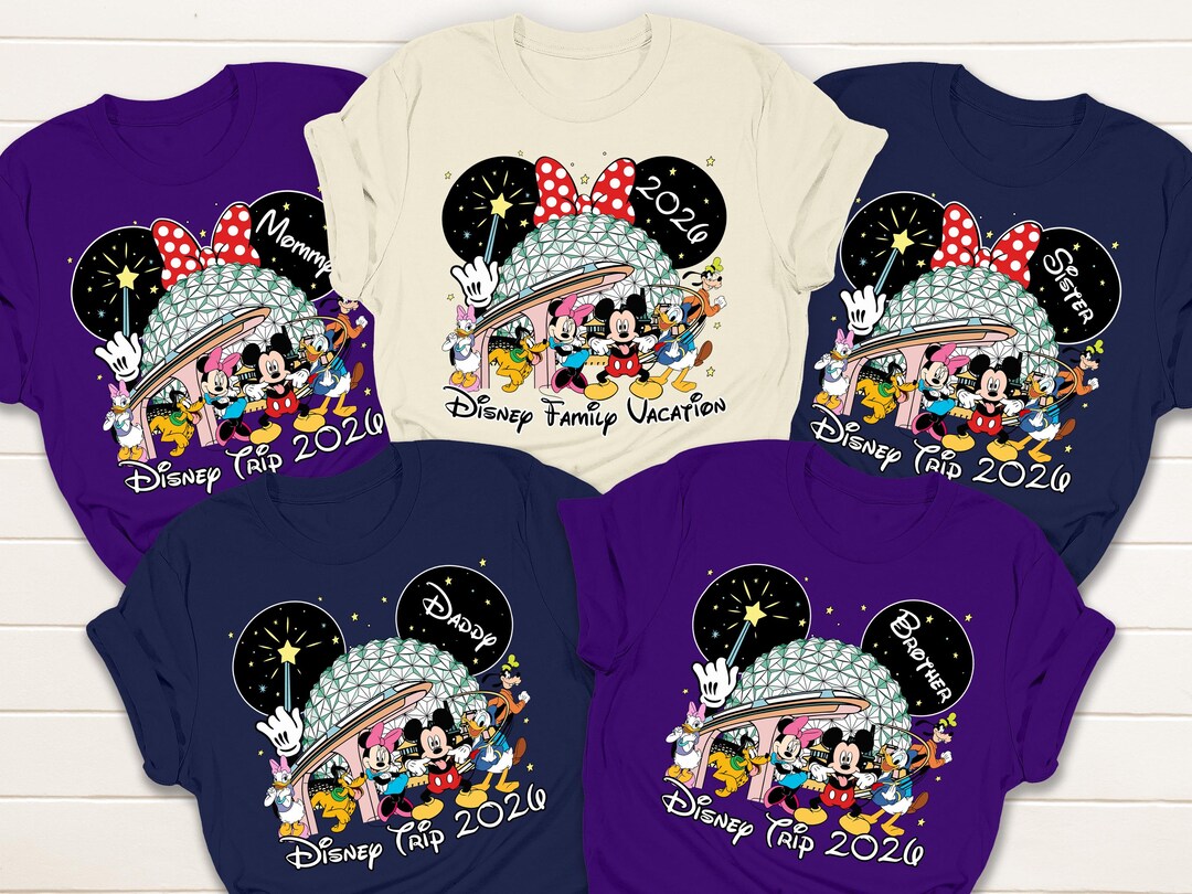 Custom Disney Epcot 2026 Family Matching Shirt - Etsy