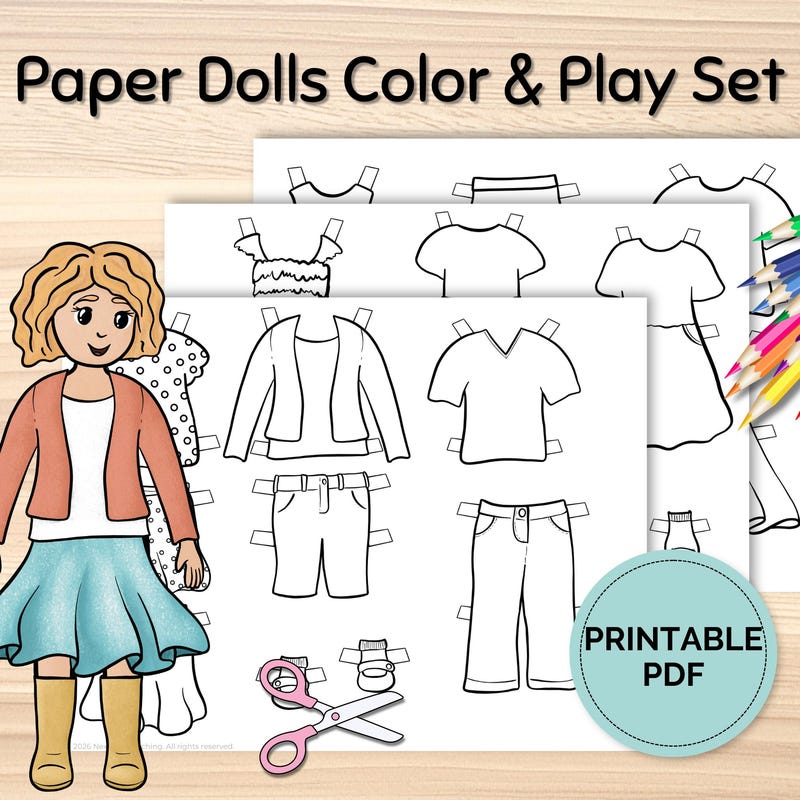 Baby Doll Paper Dolls - Etsy