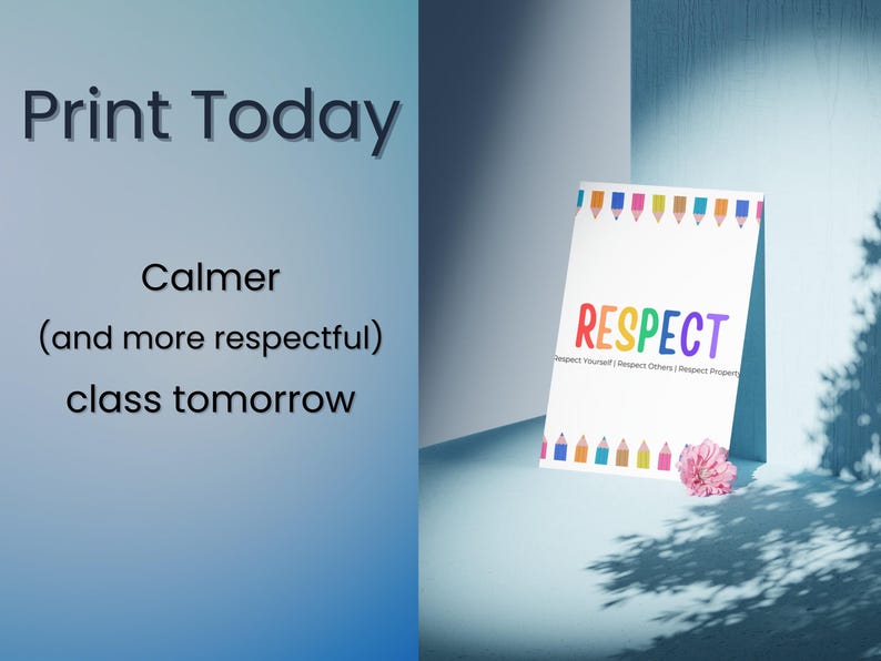 Rainbow Respect Classroom Poster Set: K-12 School Decor (digital ...