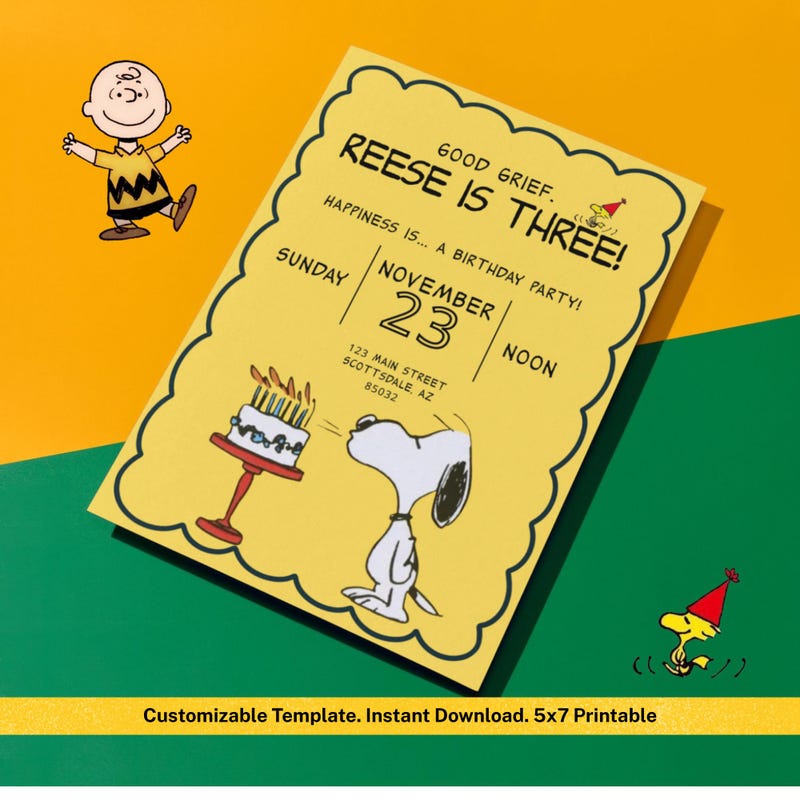 Snoopy Invitation Girls - Etsy