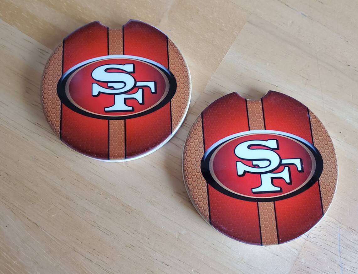 San Francisco 49ers Car Coasters 49ers Car Coasters SF 49ers - Etsy