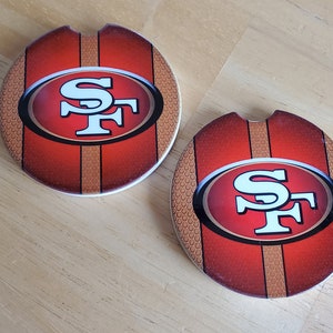 San Francisco 49ers Car Coasters, 49ers Car Coasters, SF 49ers Car ...