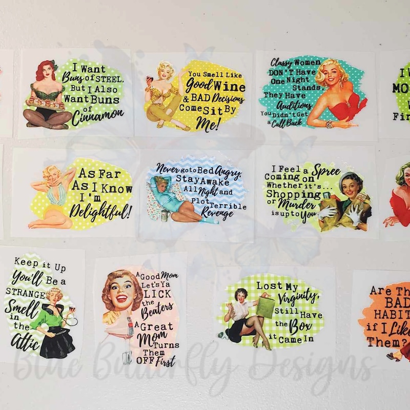 Funny Heat Transfers Pack - Etsy